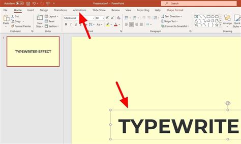How To Make A Typewriter Animation On Powerpoint Text Vegaslide