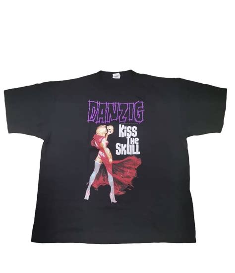 Band Tees Vintage Y2k Danzing Band Tee Kiss The Skull Grailed