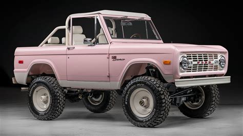 This Is A 454bhp Classic Ford Bronco In A Very Cool Shade Of Pink Top
