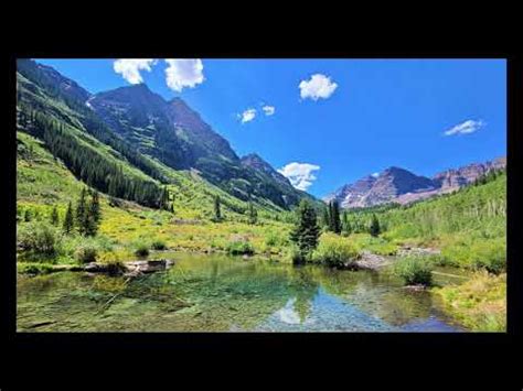 Maroon Bells Scenic Loop And Crater Lake Trail Colorado Usa September