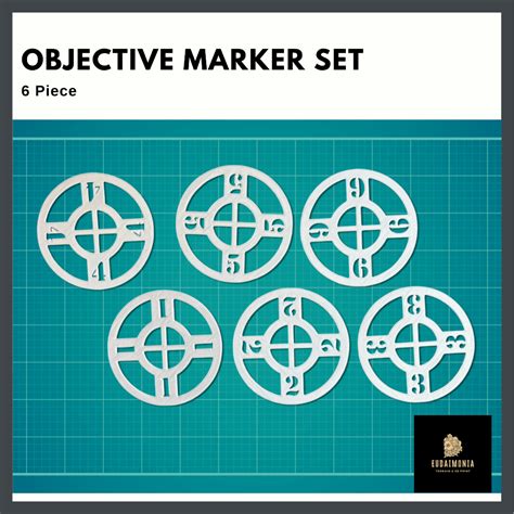 Kill Team Objective Marker จัดส่งได้ใน1 3วัน ตรงกลางสำหรับใส่
