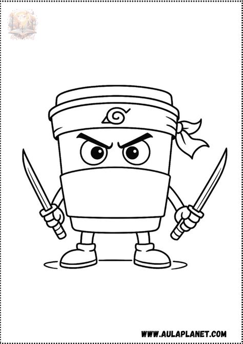 Cappuccino Assassino Coloring Pages Italian Brainrot