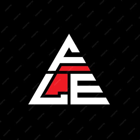 Diseño De Logotipo De Letra Triangular Fle Con Forma De Triángulo Fle Diseño De Logotipo