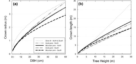 Allometric Relationships For The Determination Of Crown Geometry As A