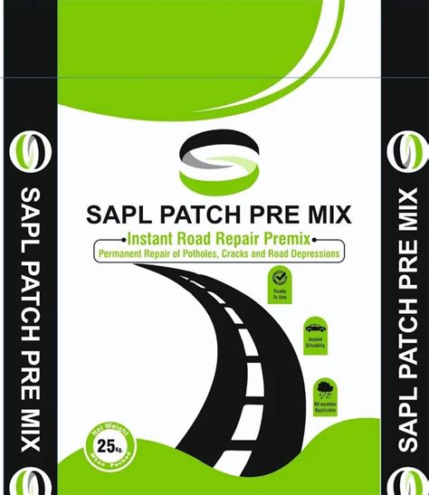 Patch Repair Cold Mix Damer Rock Sapl For Road Construction 25 Kg At