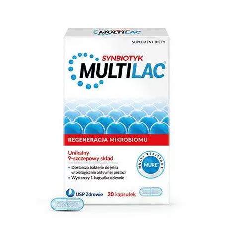 Multilac Synbiotic Probiotic Prebiotic 20 Capsulesmultilac Synbiotyk