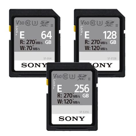 Sony Sf E Series Uhs Ii Sd Memory Card