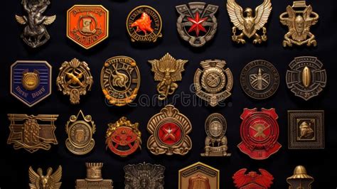 Badge Fire Department Badges Stock Illustration Illustration Of