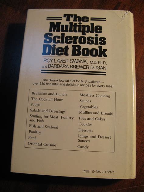 The Multiple Sclerosis Diet Book A Low Fat Diet For The Treatment Of M S Roy Laver Swank