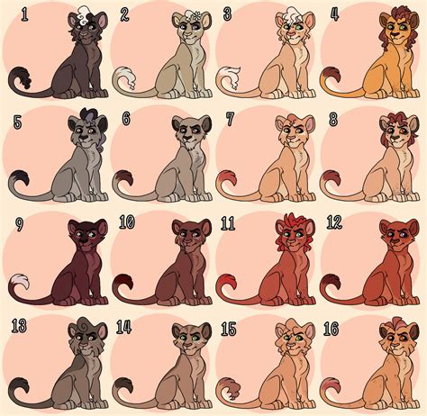 Tlk Cub Adopts Open By Sinisdeer On Deviantart