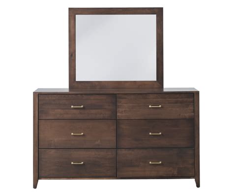 Leppke 6 Drawer Dresser Amish Oak And Cherry Hickory Nc