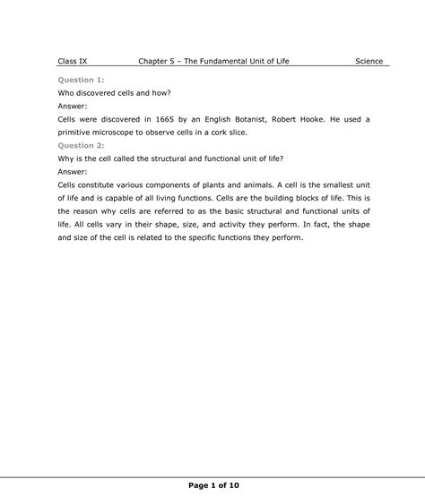 Ncert Solutions For Class 9 Science Chapter 5 Vidyakul