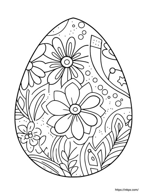 Easter Flowers Coloring Page Free Printable Coloring Pages