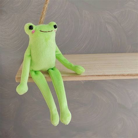 Cute Frog Pdf Pattern Leggy Frog Sewing Tutorial Stuffed Frog Etsy