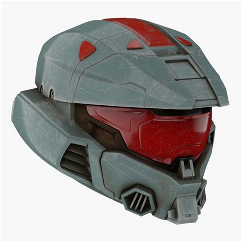 3d Halo Spartan Mark Vii Gen 3 Helmet Pbr Realistic Model Turbosquid