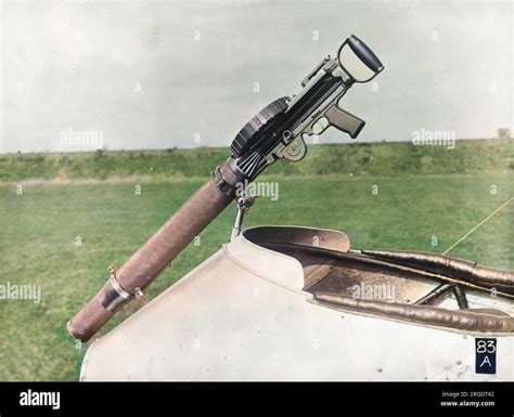 A British De Havilland 2 Plane With A Lewis Gun Attached During The