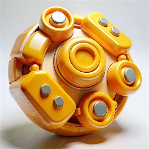 Vibrant 3d Plastic Icon Of Futuristic Space Station With Glossy Surfaces And Details Premium