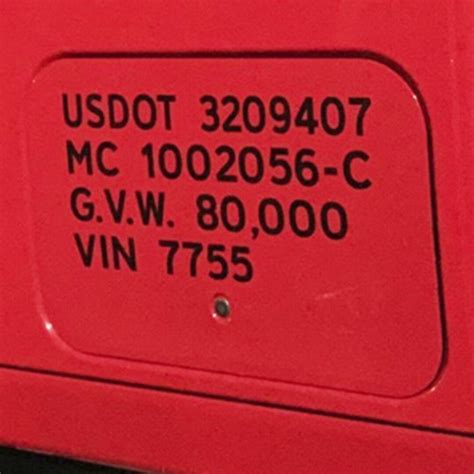 Semi Truck Dot Regulation Decal Set Of 2 Etsy