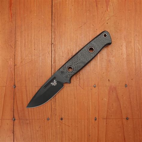 Benchmade 165bk Mini Bushcrafter 34 Drop Point Cpm Cruwear Super Str