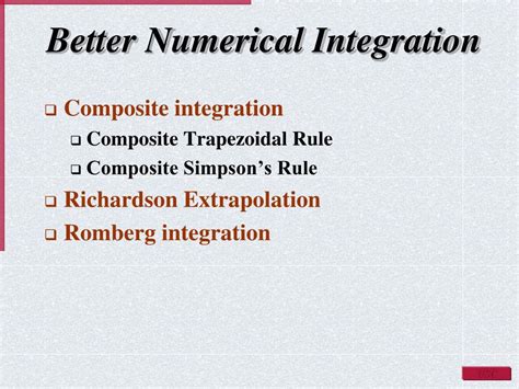 ppt numerical integration powerpoint presentation free download id
