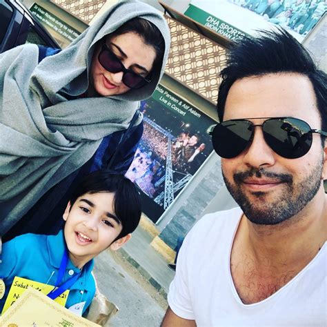 Junaid Khans Latest Pictures With His Wife Amna And Son Nael In Usa