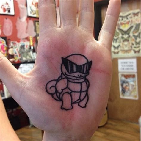 Squirtle I Choose You Squirtle Glasses Tattoo Small Squirtle