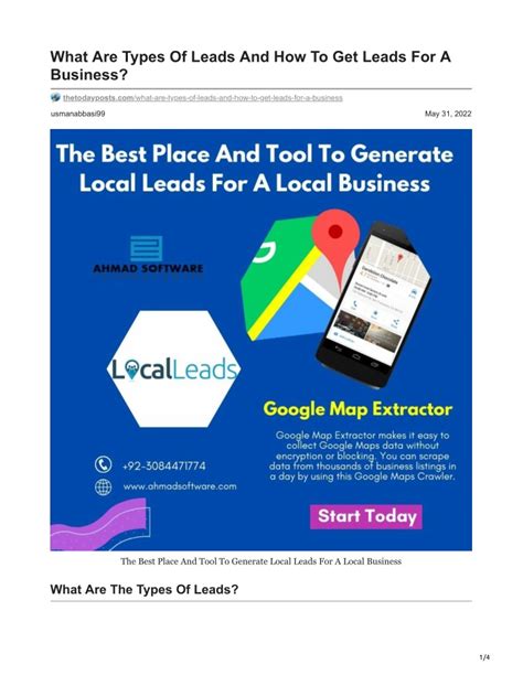 Ppt What Are Types Of Leads And How To Get Leads For A Business