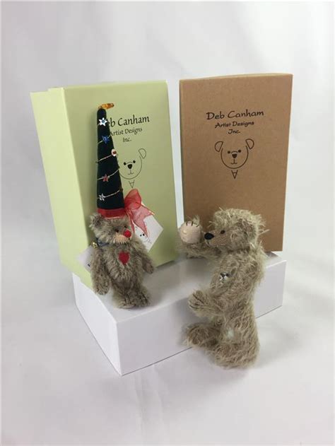 Lot 2 Deb Canham Mohair Bears Including 5 Bear Poppo The Wise