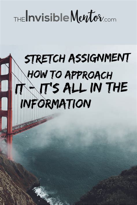 Stretch Assignment How To Approach It Its All In The Information