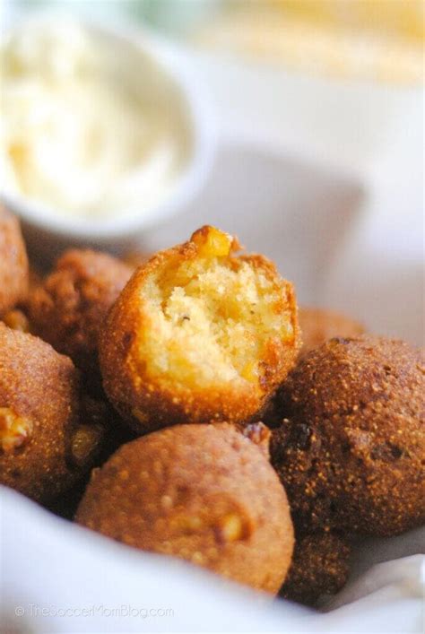 Sweet Corn Hush Puppies The Soccer Mom Blog