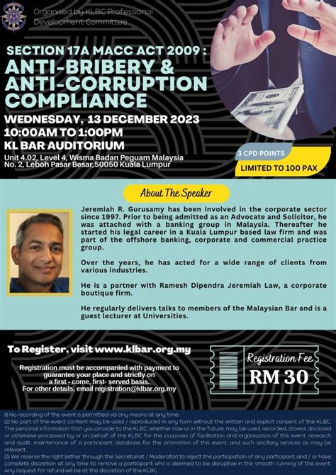 Section 17a Macc Act 2009 Anti Bribery And Anti Corruption Compliance
