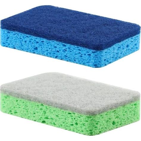 Éponge De Nettoyage Pour Assiettes Double Face Multi Usage