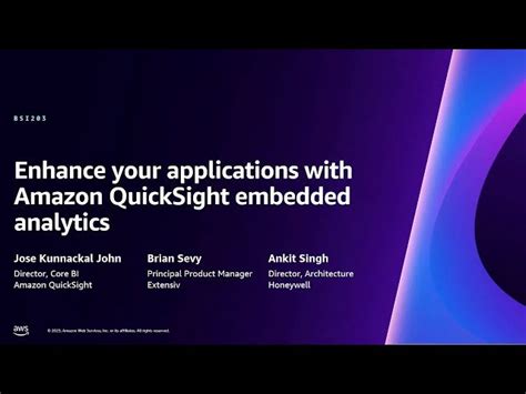 Free Video Enhance Your Applications With Amazon Quicksight Embedded Analytics From Aws Events