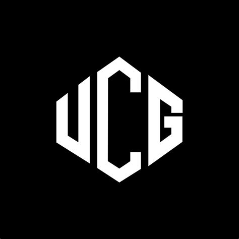 Diseño De Logotipo De Letra Ucg Con Forma De Polígono Diseño De