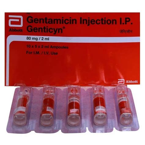 80 Mg Genticyn Gentamicin Injection At ₹ 55vial Gentamicin Injection