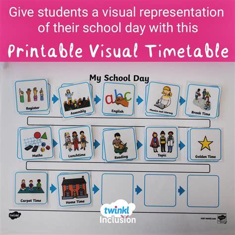 Printable Visual Timetable Artofit Printable Visual Timetable Artofit