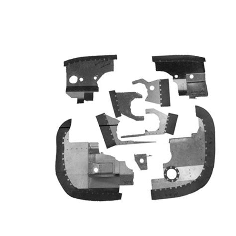 Cessna 172m 1974 76 Engine Baffle Kit Bare Blue Seals — Eshop Aero