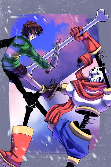 Chara Vs Papyrus Genocidal Route Rundertale