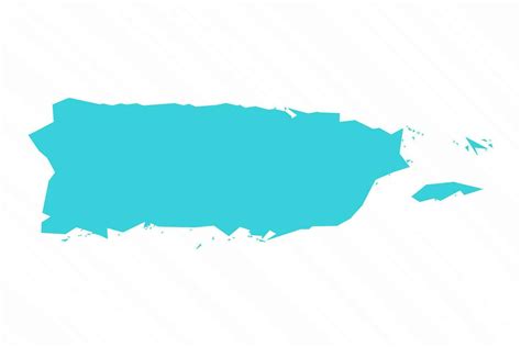 Vector Simple Map Of Puerto Rico Country Vector Art At Vecteezy