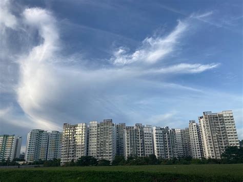 Swan Shaped Cloud At Punggol Rsingapore