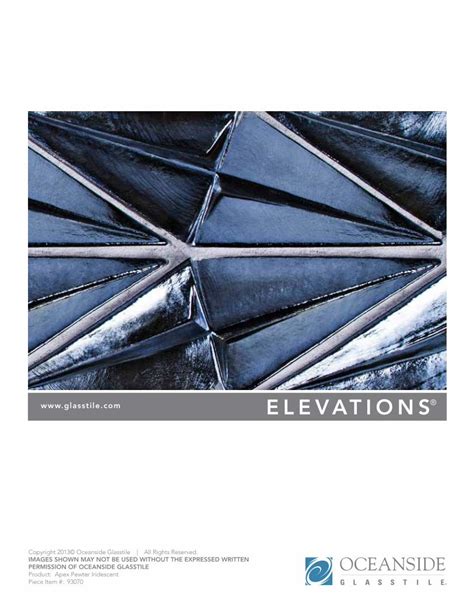 Pdf Elevations · The Elevations Collection Is A Large Format 5 Modulating