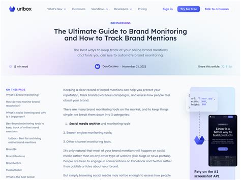 The Ultimate Guide To Brand Monitoring And How To Track Brand Mentions Urlbox