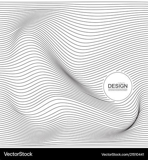 Distorted Wave Monochrome Texture Royalty Free Vector Image