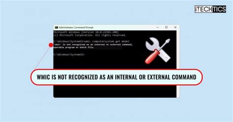 How To Fix Wmic Is Not Recognized As An Internal Or External Command
