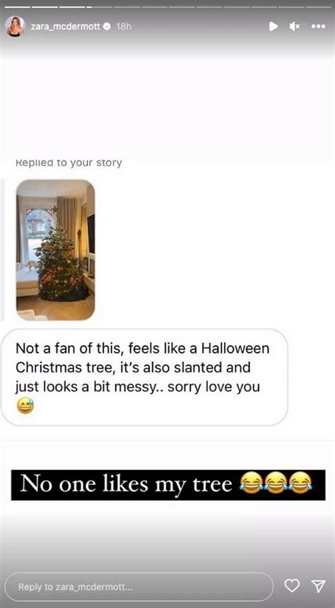 Zara Mcdermott Gutted After Fans Slate Her Messy Christmas Tree Ok Magazine