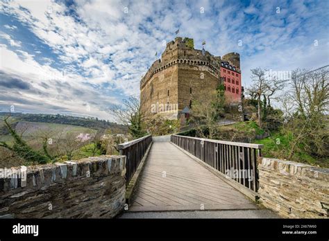 Schönburg Castle Near Oberwesel On The Middle Rhine A Medieval Customs