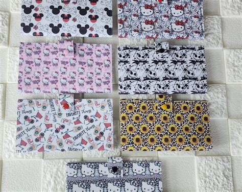 Handmade Checkbook Cover Faux Leather Checkbook Cover Cute Character Checkbook Cover Etsy