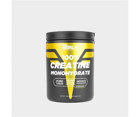 100 Creatine Monohydrate Powder 300g Tesla Nutrition Maroc