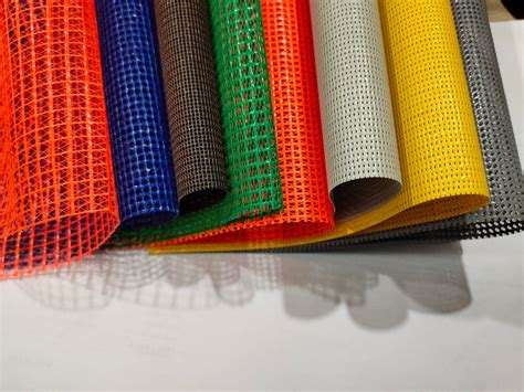 Pvc Mesh Woven Fabric Pvc Coated Polyester Mesh Outdoor Safety Fabric Pvc Mesh Doors China Pvc