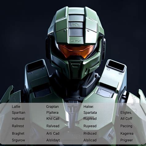 Spartan Halo Names